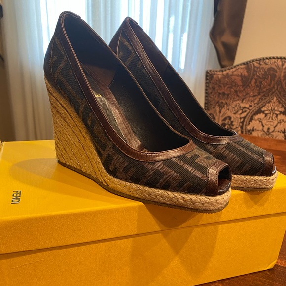 Fendi | Shoes | Authentic Fendi Wedges | Poshmark